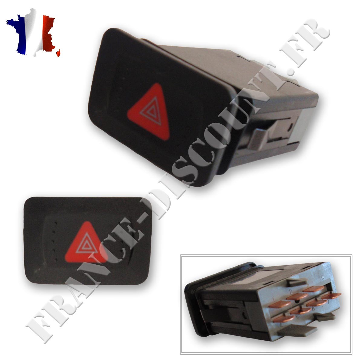 Bouton de warning feu de détresse Contacteurs co Bouton-poussoir